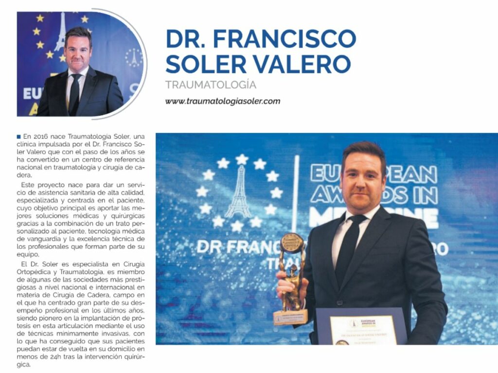 La contribución del Doctor Soler a la cirugía ortopédica y traumatológica